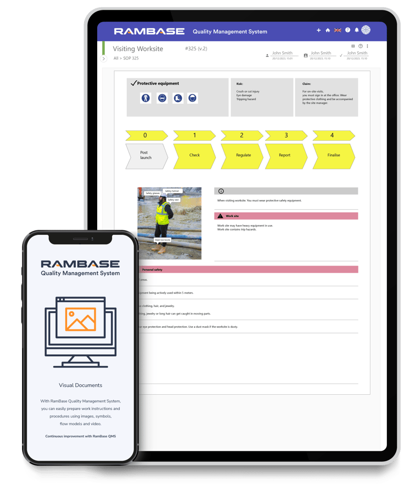 Visual documents | QMS Module | RamBase Quality Management System