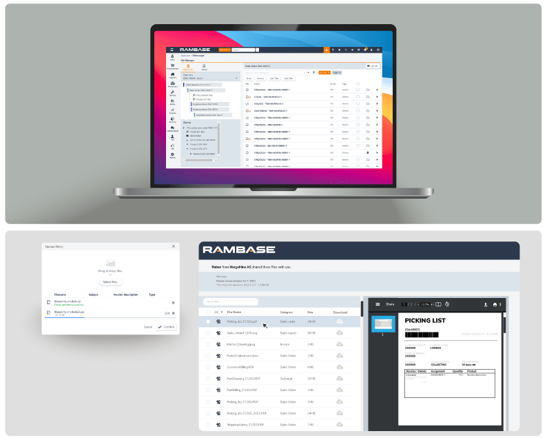 Simplify File Delivery with File Share | RamBase Cloud ERP