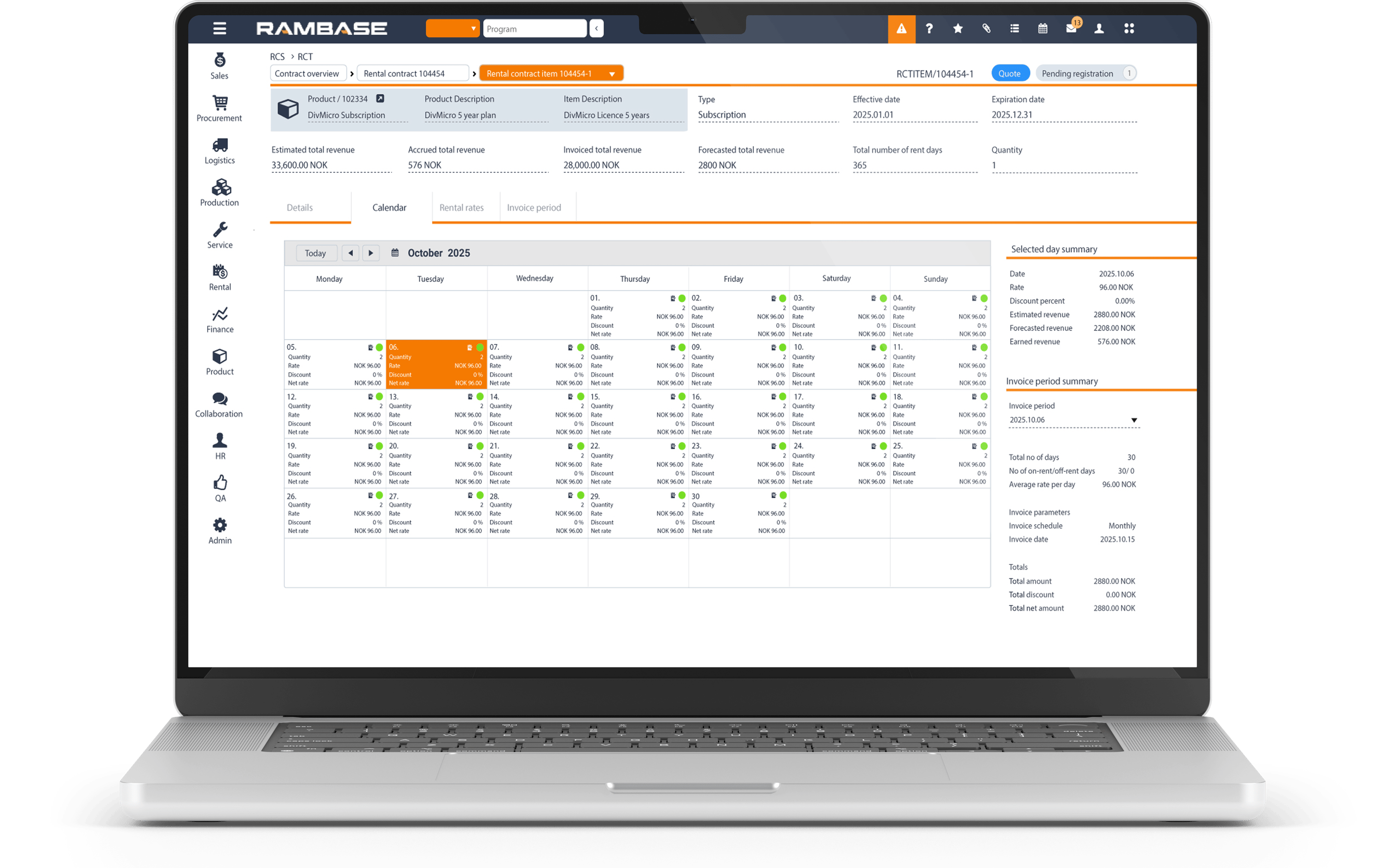 ERP Sales Management Module | Smart Sales Reporting | RamBase Cloud ERP
